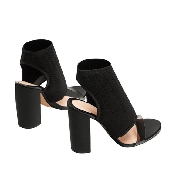 Zara | Shoes | Zara Stretch Knit Block Heel Sandals | Poshmark